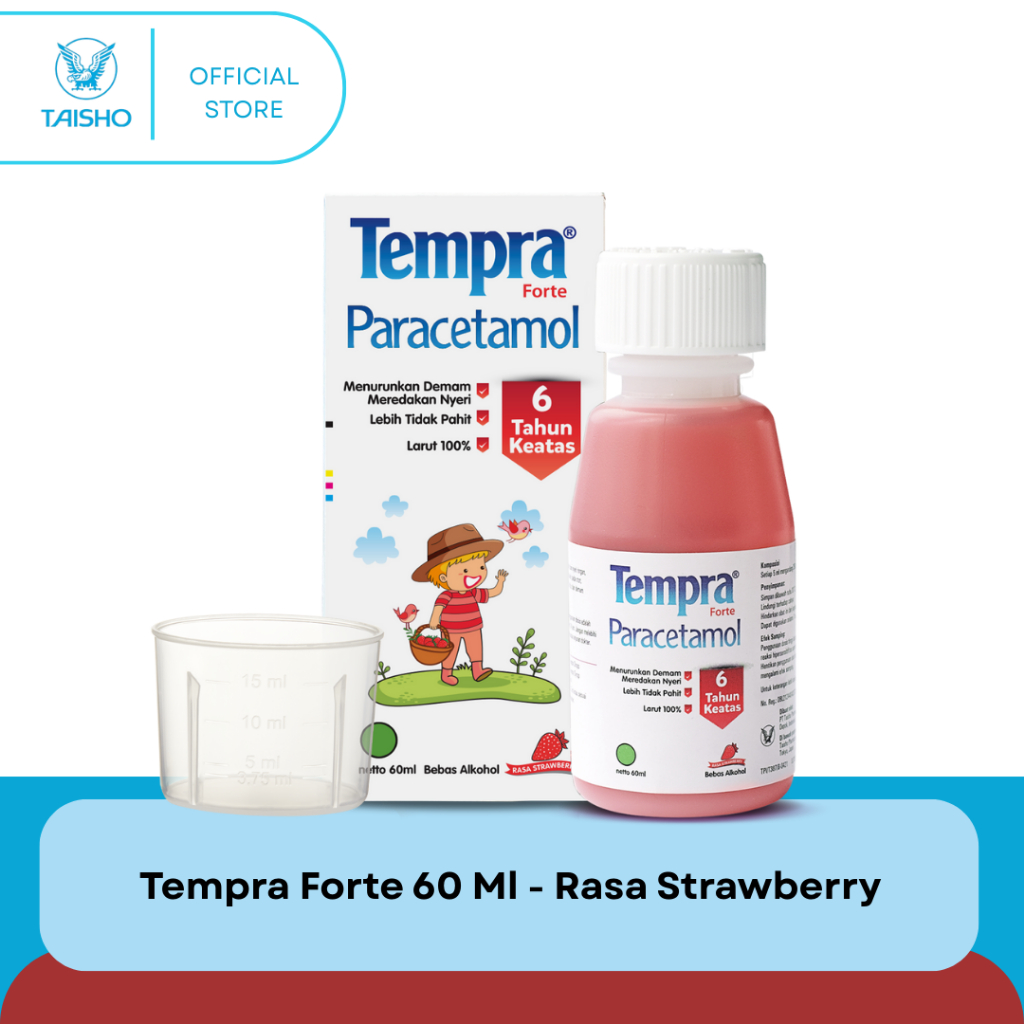 Jual Tempra Forte Strawberry 60ml (EXP JUL 2026) | Shopee Indonesia