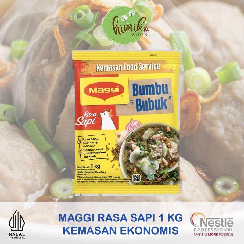 Jual Nestle MAGGI Sapi Beef Bouillon Powder Kemasan Ekonomis 1kg ...