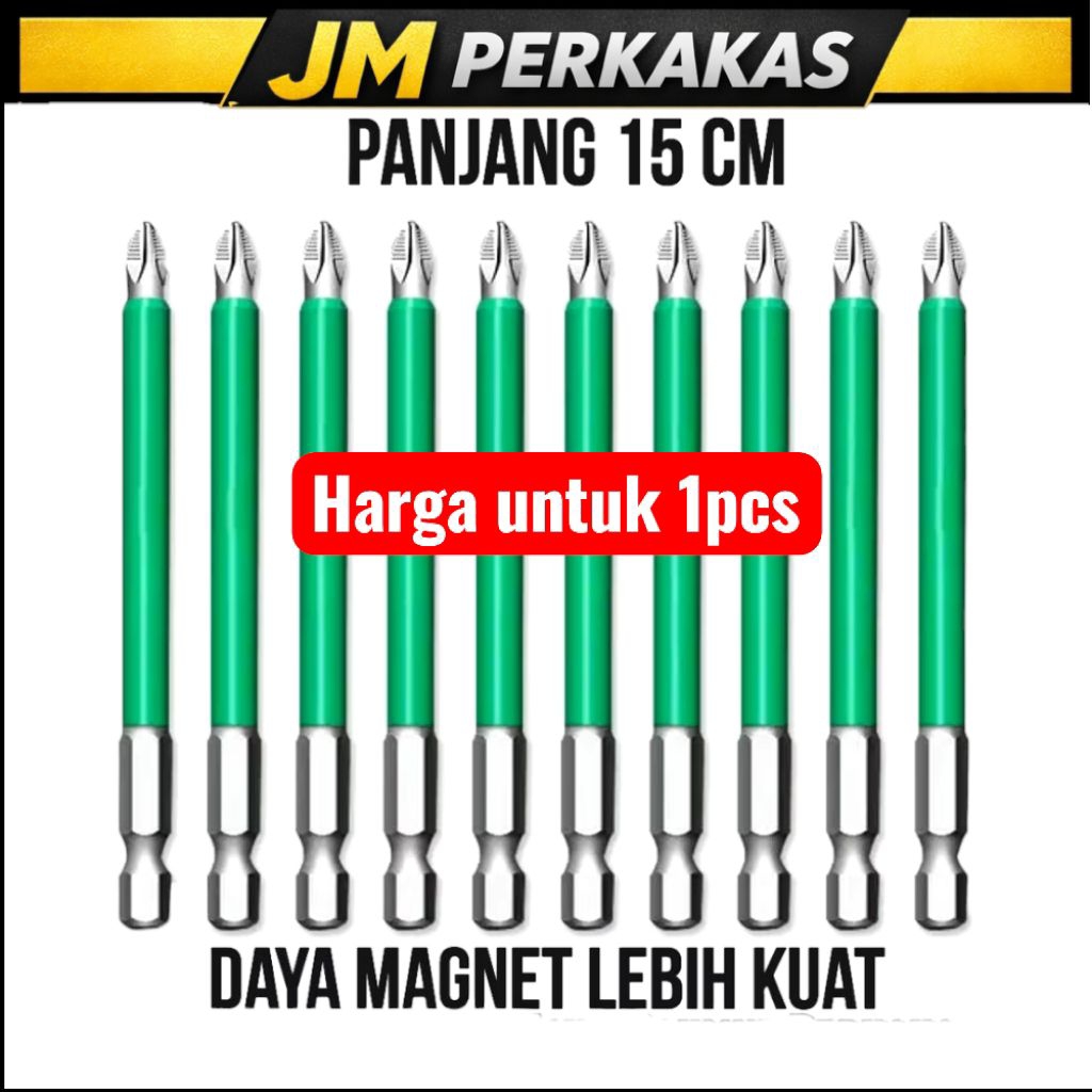 Jual Mata bor obeng Panjang magnetik grenner mata obeng scrup anti slip ...