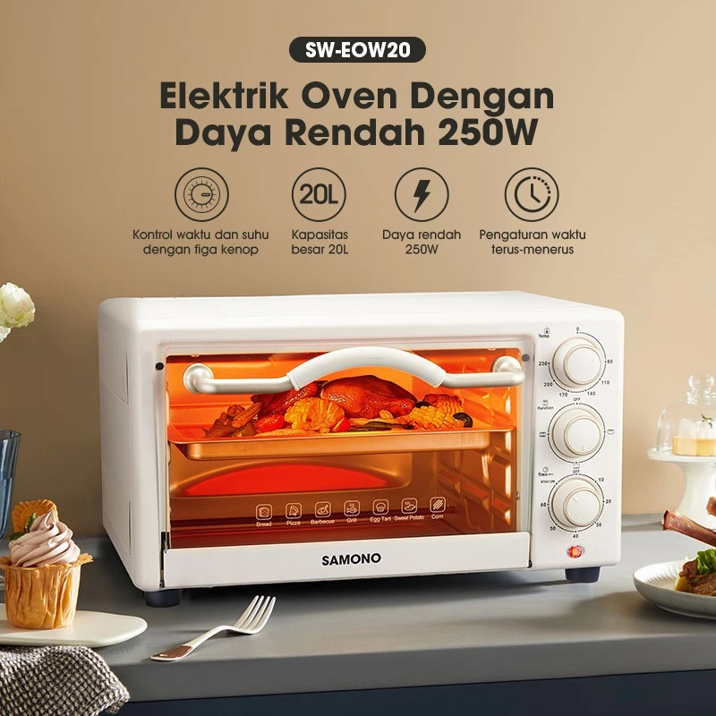 Jual SAMONO EOW 20 Oven Listrik Low Watt 20L Elektronik Rumah Tangga ...