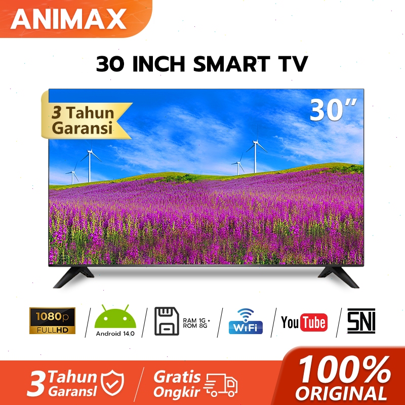 Jual Animax Smart TV Android 27 inch 30 inch TV Smart 30 inch TV LED ...