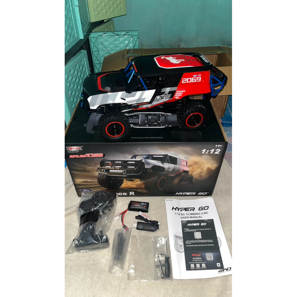 Jual MJX HYPER GO H12P ford bronco brushless full propo 1:12 | Shopee ...