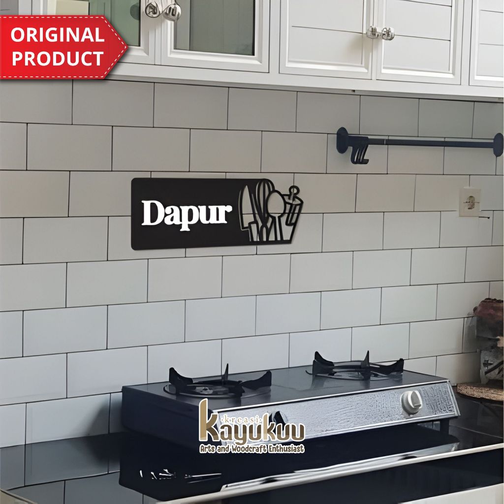 Jual Kreasikayukuu Sign Board Akrilik Dapur Penanda Ruangan Tinggal ...