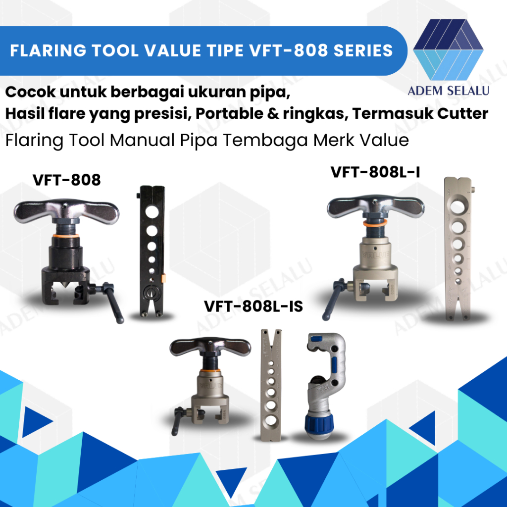 Jual Flaring Tool Manual Pipa AC Value VFT-808 Swaging | Tembaga ...