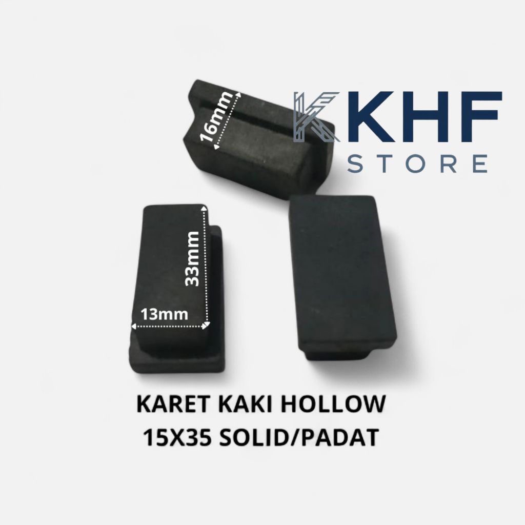 Jual karet kaki hollow 15x30 padat/karet alas kaki/karet tapak kaki ...