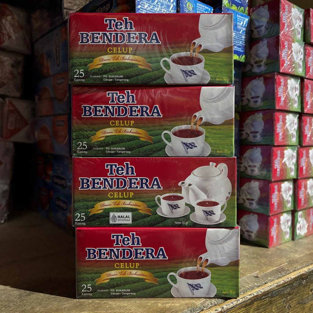 Jual Teh Bendera Celup kotak - Harga untuk 1 kotak isi 25 kantong ...