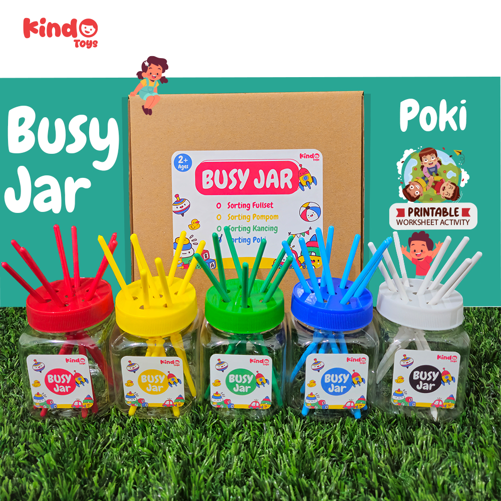 Jual Mainan Edukasi Anak Busy Jar Montessori Sensorik Motorik Anak 1 2 ...