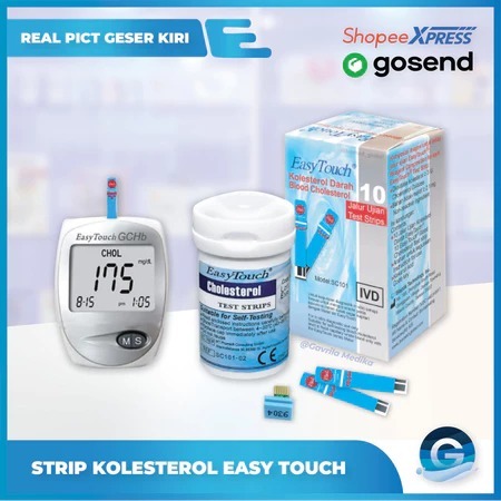 Jual Easytouch Cholestrol Test Strip Kolestrol Refill Isi 10 Easy Touch ...