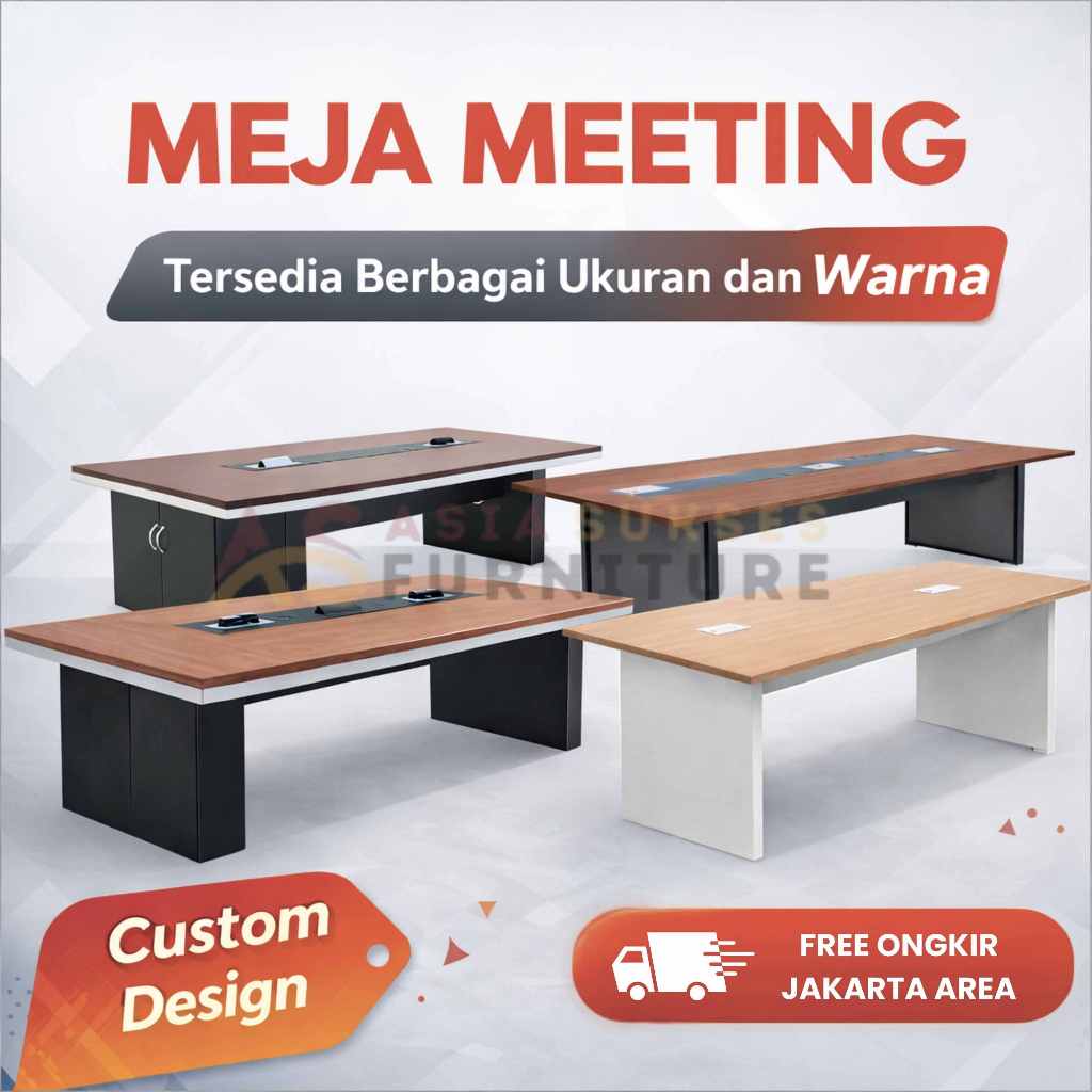 Jual Meja Meeting Meja Rapat Meja Kantor Custom Kaki Besi / Standard ...
