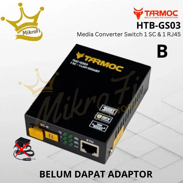 Jual Tarmoc TMC-HTB-GS-03-B | Media Converter 1FO 1LAN Gigabit tanpa ...