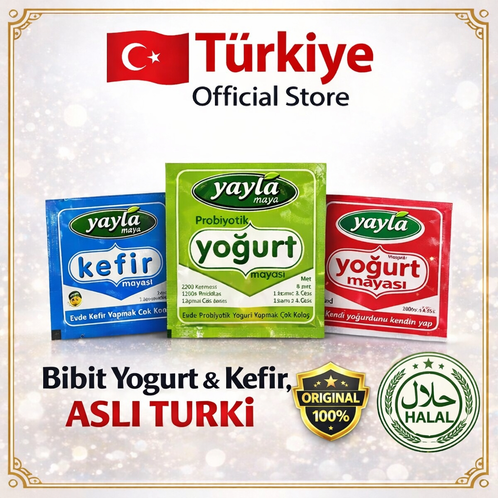 Jual BIBIT YOGURT & KEFIR Probiotik EVDE YAYLA yaylamaya maya Turkish ...