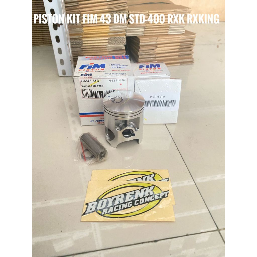 Jual PISTON KIT SEHER SET FIM 43 RX KING RXK PIN 16 UKURAN STD 50 I 100 ...