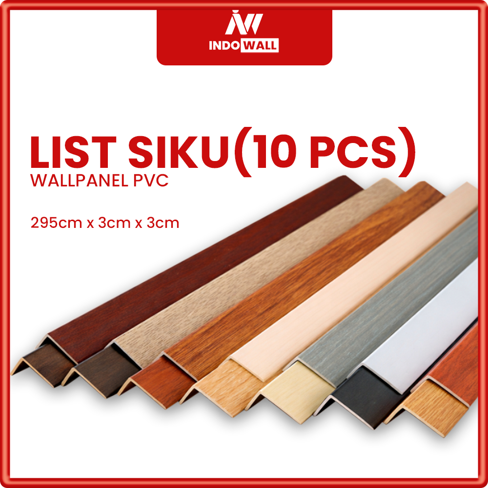 Jual 10 BATANG List Siku L WPC 290cm Motif Kayu Penutup Panel | Shopee ...