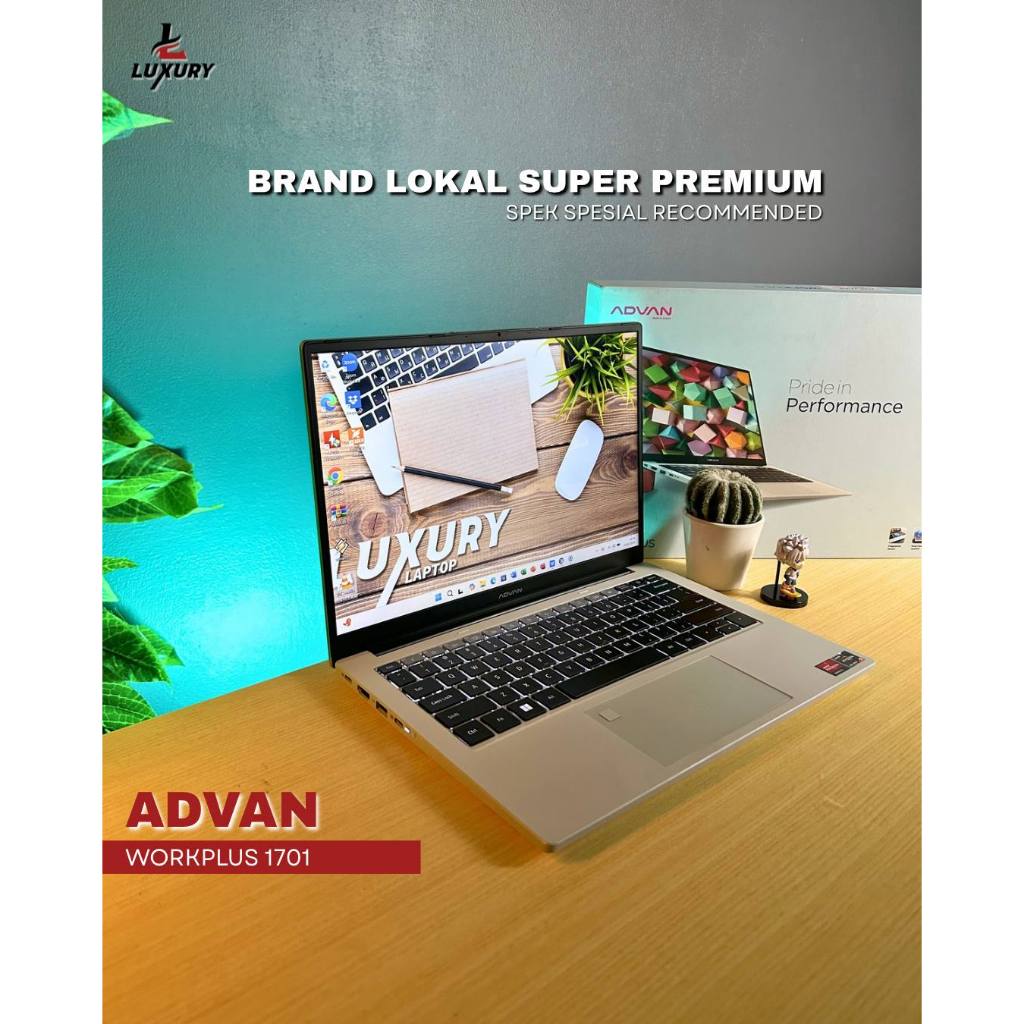 Jual LAPTOP ADVAN WORKPLUS 1701 SLIM RYZEN 5 SSD 1TB RAM 16GB DDR5 ...