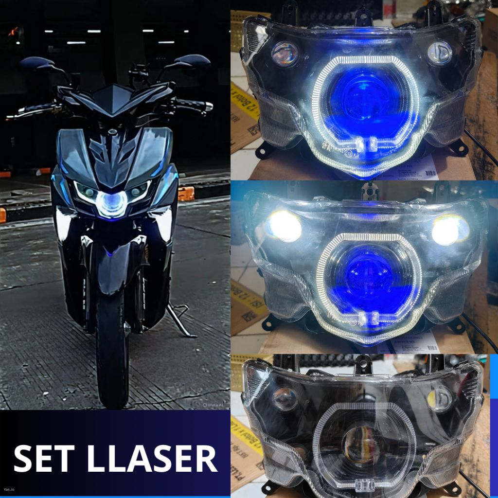 Jual BILED MIO SOUL GT 125 (BLUE CORE) BILED 4,5IN SET DOBEL LASER ...