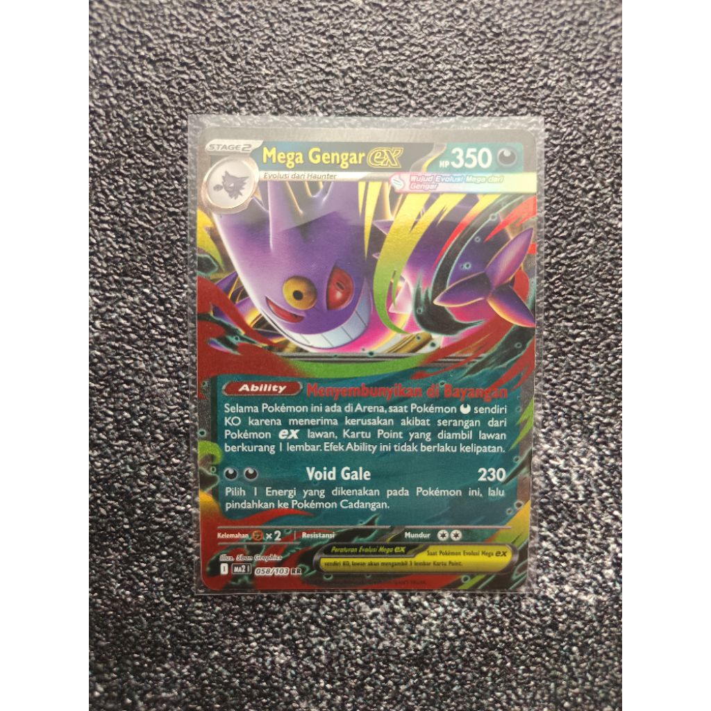 Jual Mega Gengar ex ~ RR 058/103 Kobaran Biru MA2 (Pokémon TCG ...
