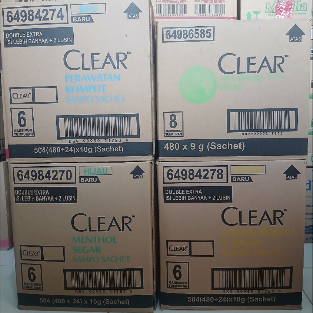 Jual Unilever Sampo Clear Sachet 1Dus | 40 ~ 42 Renteng | Shopee Indonesia