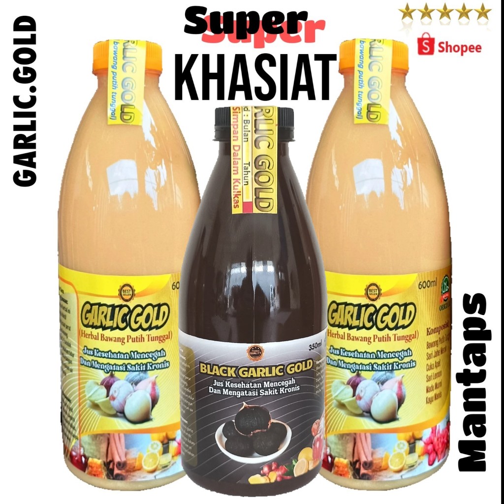 Jual Garlic Gold Jus Bawang Putih Tunggal Madu Hutan Jahe Merah Cuka ...