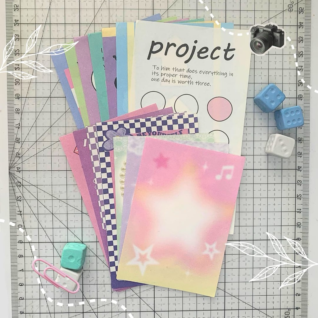 Jual Cute Multi Colored Memo Paper Notes | Long size Memo and short ...
