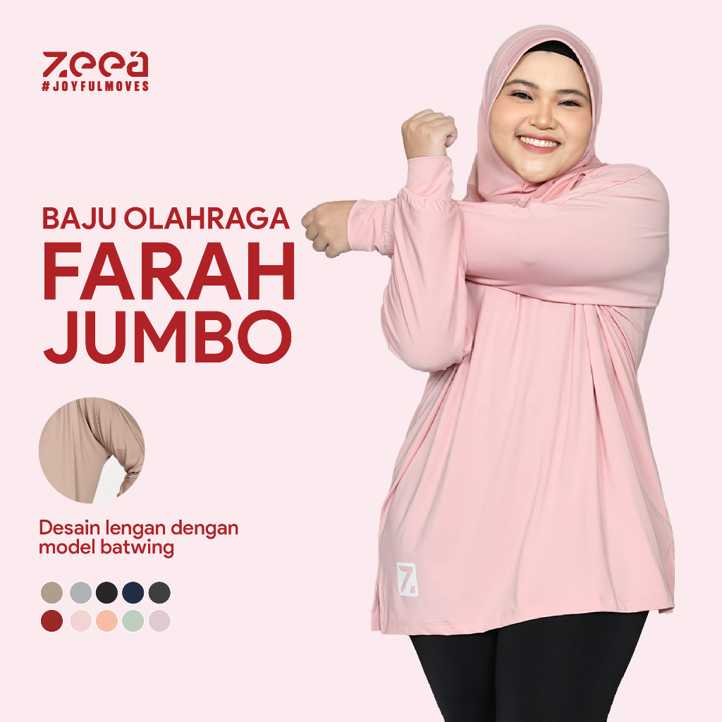 Jual Zeea Sport Inner Baju Olahraga Wanita Panjang Ternyaman Farah ...