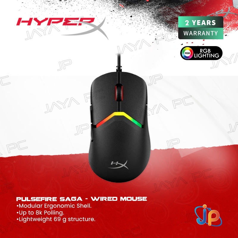 Jual HyperX Pulsefire Saga RGB Wired Gaming Mouse | Shopee Indonesia