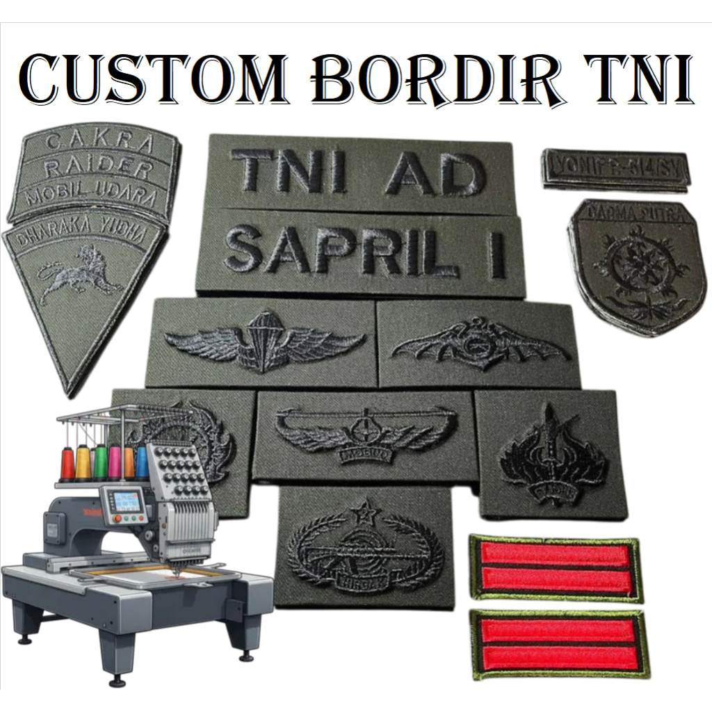 Jual CUSTOM BREVET ATRIBUT SATUAN TNI TRI MATRA MALVINAS TERLENGKAP ...