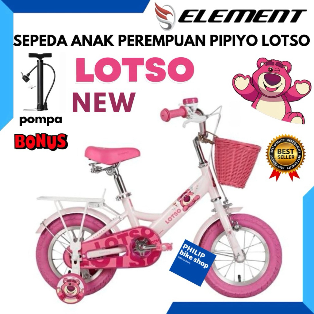 Jual Sepeda Anak 12 Inch Element Pipiyo Lotso New | Shopee Indonesia