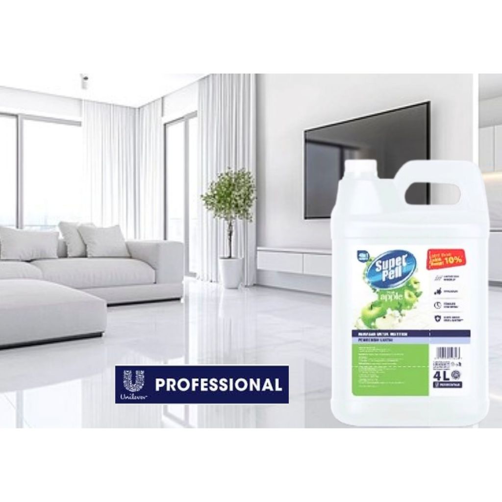 Jual Superpell Professional Pembersih Lantai Apel Jerigen 4L | Shopee ...