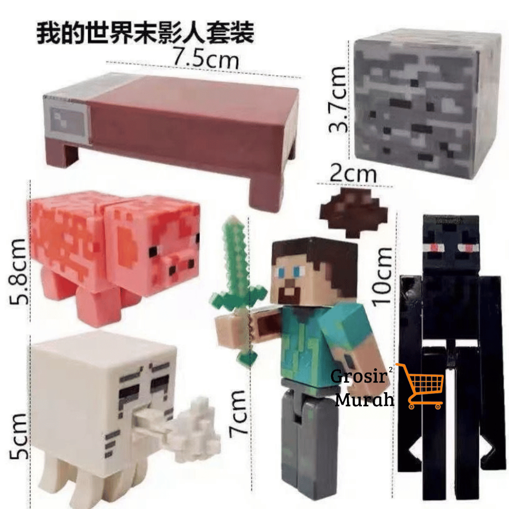 Jual Topper Mainan Minecraft/Mainan Minecraft/Topper Minecraft | Shopee ...