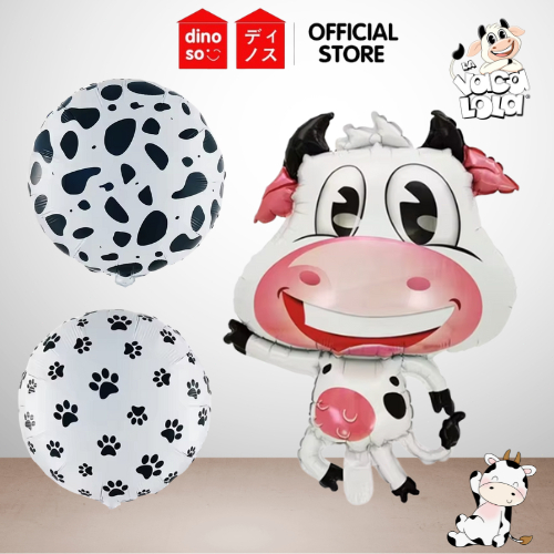 Jual DINOSO Balon Foil Karakter Kartun Hewan Sapi Animal La Vaca Lola ...