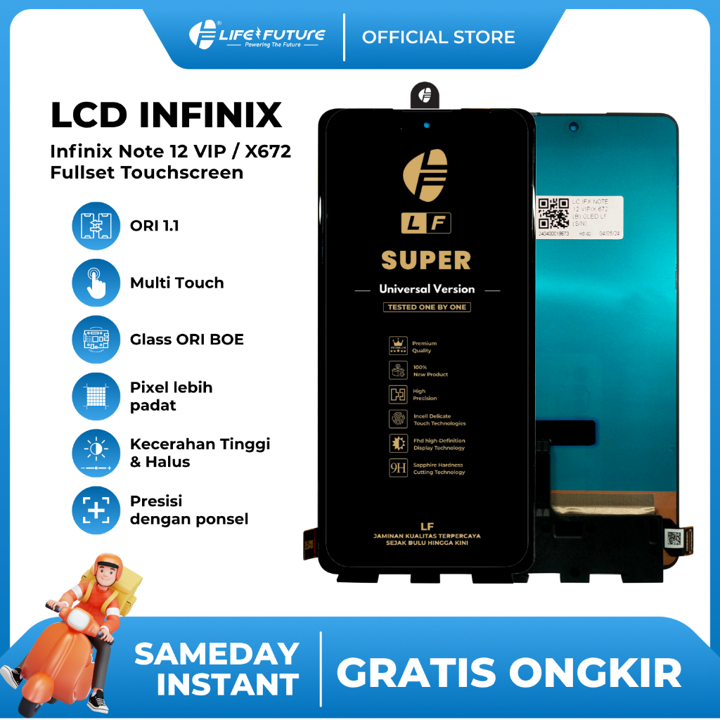 Jual LF - LCD Infinix Note 12 VIP / X672 Fullset Touchscreen | Shopee ...