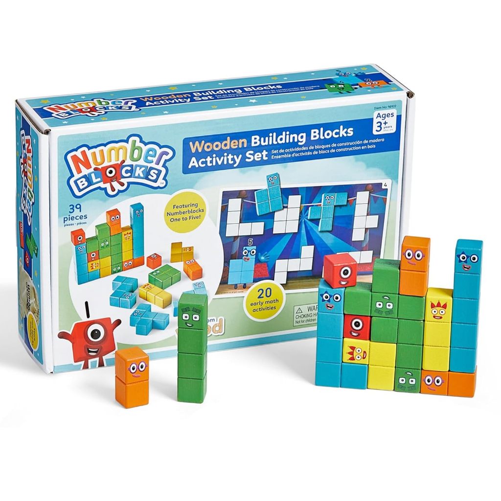 Jual hand2mind Numberblocks Wooden Building Blocks Activity Set, Wood ...
