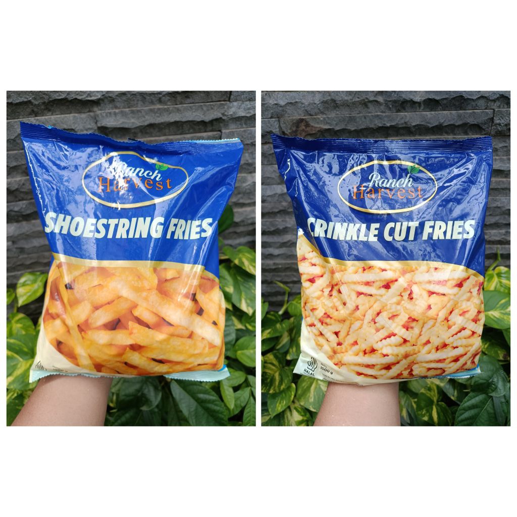 Jual Ranch Harvest Kentang Goreng Shoestring & Crincle Cut Kemasan 1kg ...