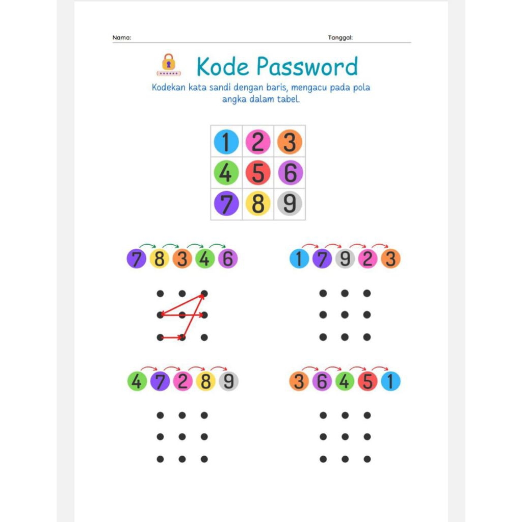 Jual Lembar Coding Part 3 isi 20 halaman untuk anak SD TK Paud berupa ...