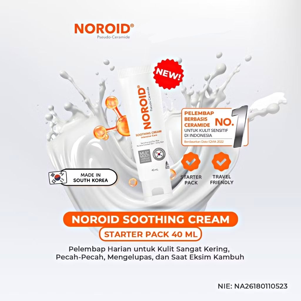 Jual Noroid Soothing Cream 40ml Pelembab Moisturizer Harian Untuk Kulit ...