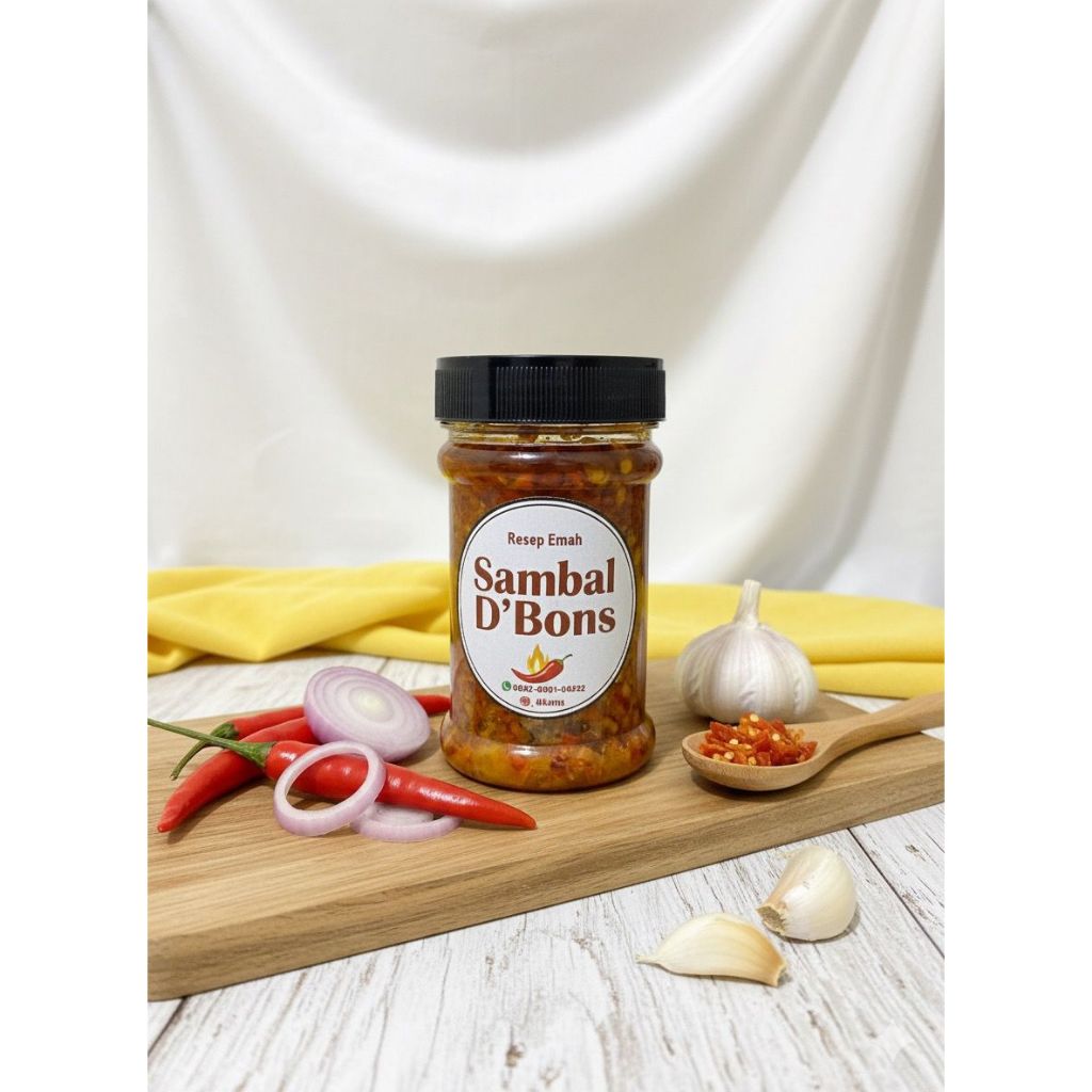 Jual Sambal D'Bons Rasa Teri Pedas Nagih | SAMBAL HOMEMADE Instan Botol ...
