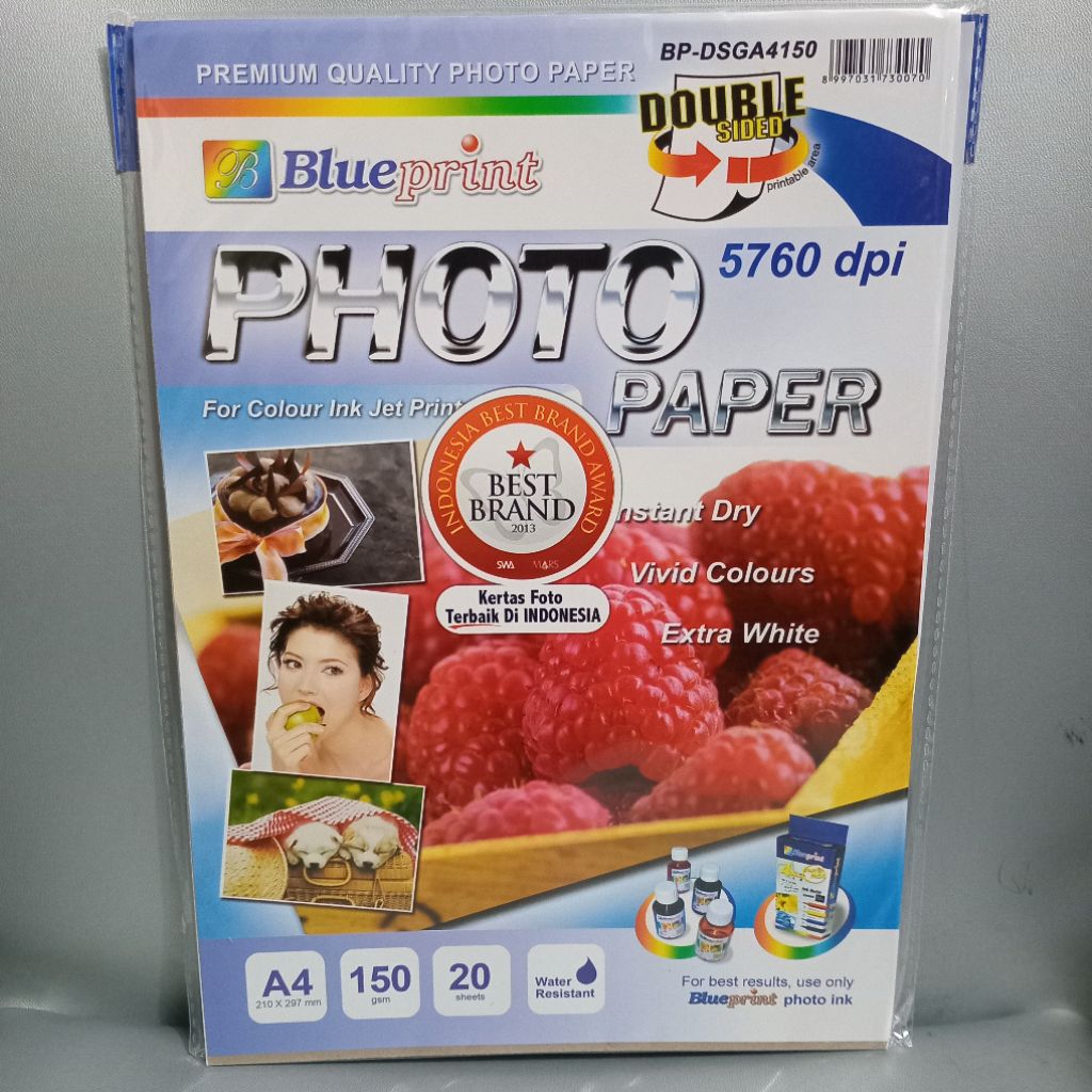 Jual Kertas Foto Glossy Double Side Blueprint A4 150Gsm 20Sheets ...