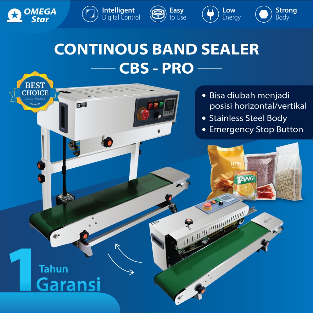 Jual Continous Band Sealer CBS-Pro Omega Star – Mesin Seal Segel ...