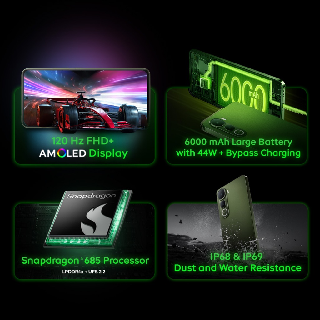 Jual [Online Exclusive] iQOO Z10 Lite , 120Hz FLAT AMOLED, 6000mAh 44W Bypass Charging ...