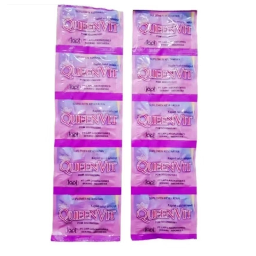 Jual Queenvit / strip isi 10 kaplet | Shopee Indonesia