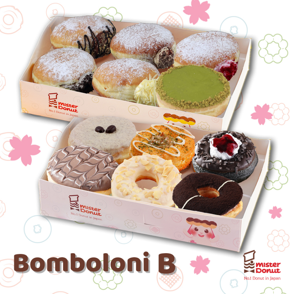 Jual MISTER DONUT - Paket 1 Lusin Donut (Bomboloni B) | Shopee Indonesia