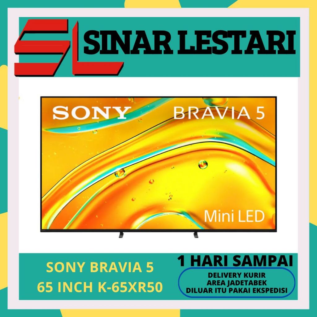 Jual SONY BRAVIA 5 K-65XR50 GOOGLE TV MINI LED 4K ULTRA HD HDR 65 INCH ...