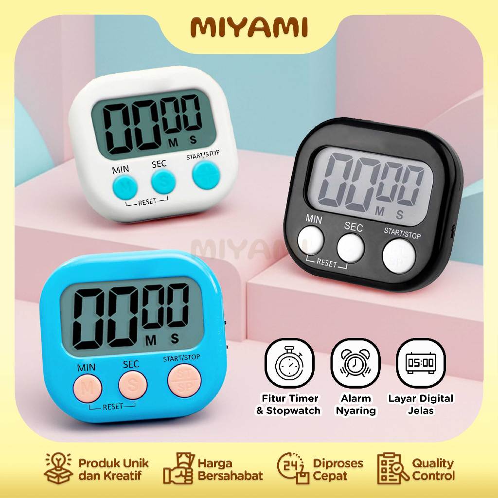 Jual DIGITAL TIMER KITCHEN - Pengatur Waktu Masak Stopwatch Alarm Dapur ...
