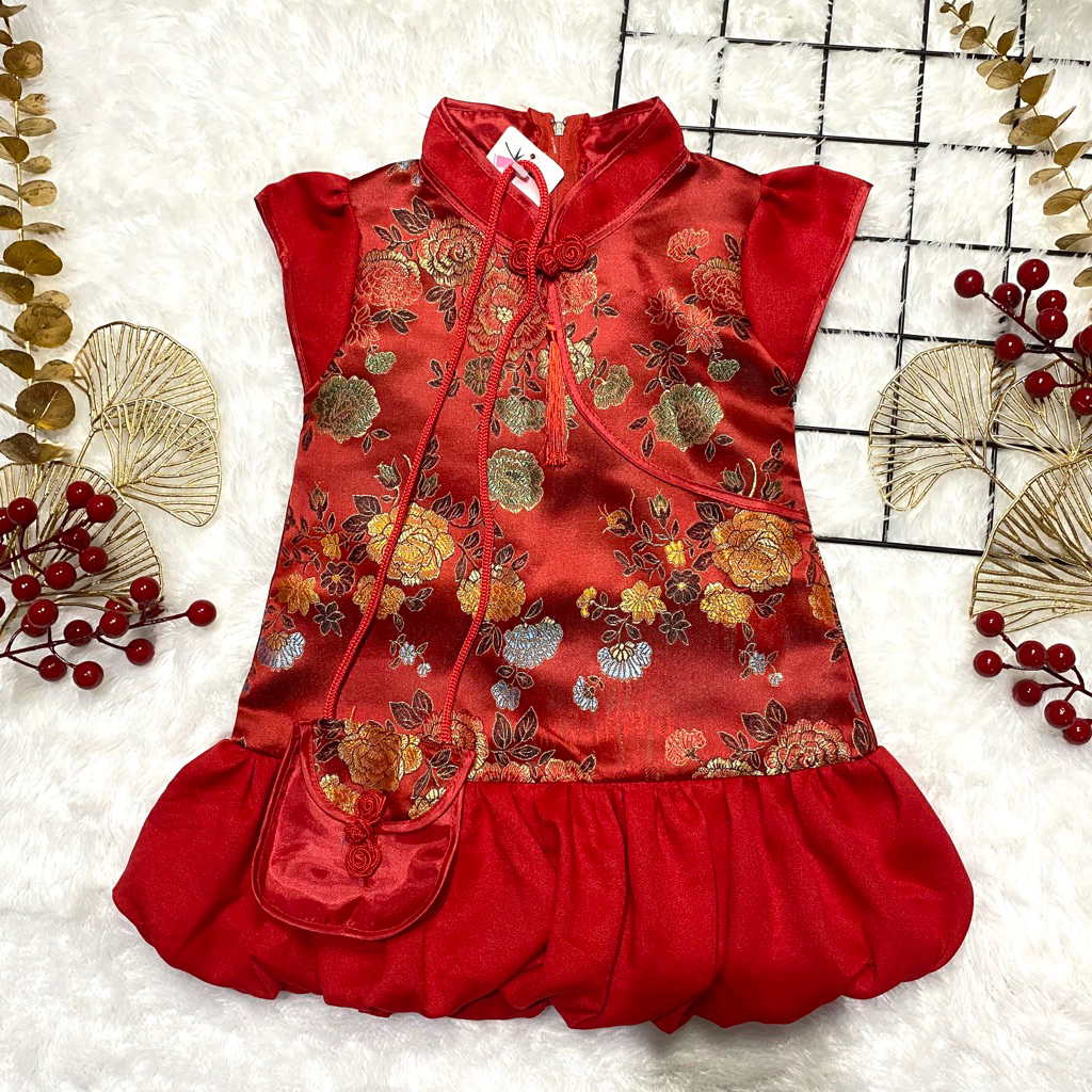 Jual Dress cheongsam anak 1-3 tahun / cheongsam baby / Dress Shanghai ...