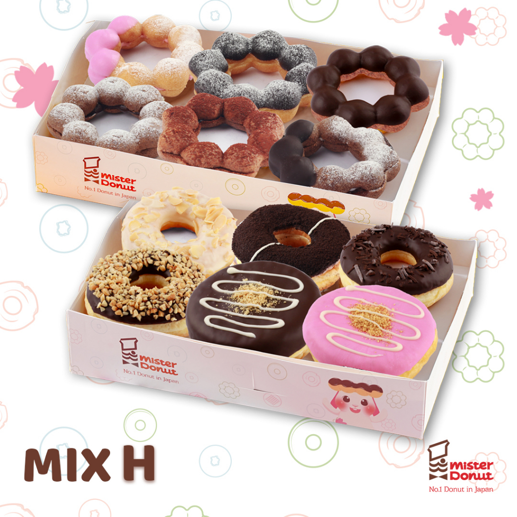 Jual MISTER DONUT - Paket 1 Lusin Donut (Mix H) | Shopee Indonesia