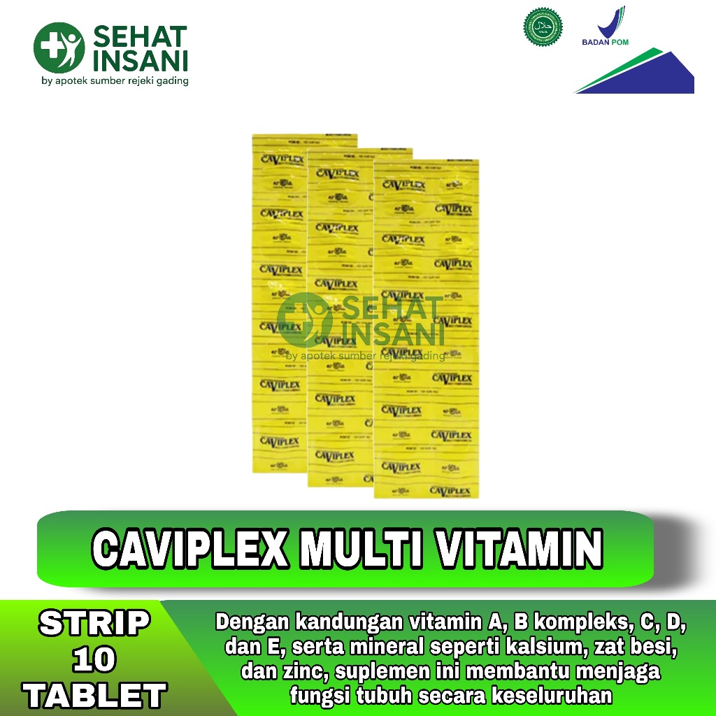 Jual CAVIPLEX STRIP Suplementasi Multivitamin Daya Tahan Tubuh | Shopee ...