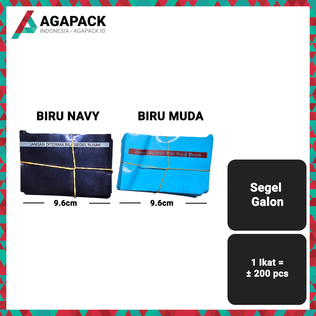 Jual Segel Galon Polos Biru Dongker / Navy / Biru Muda 200 Lembar 200 ...