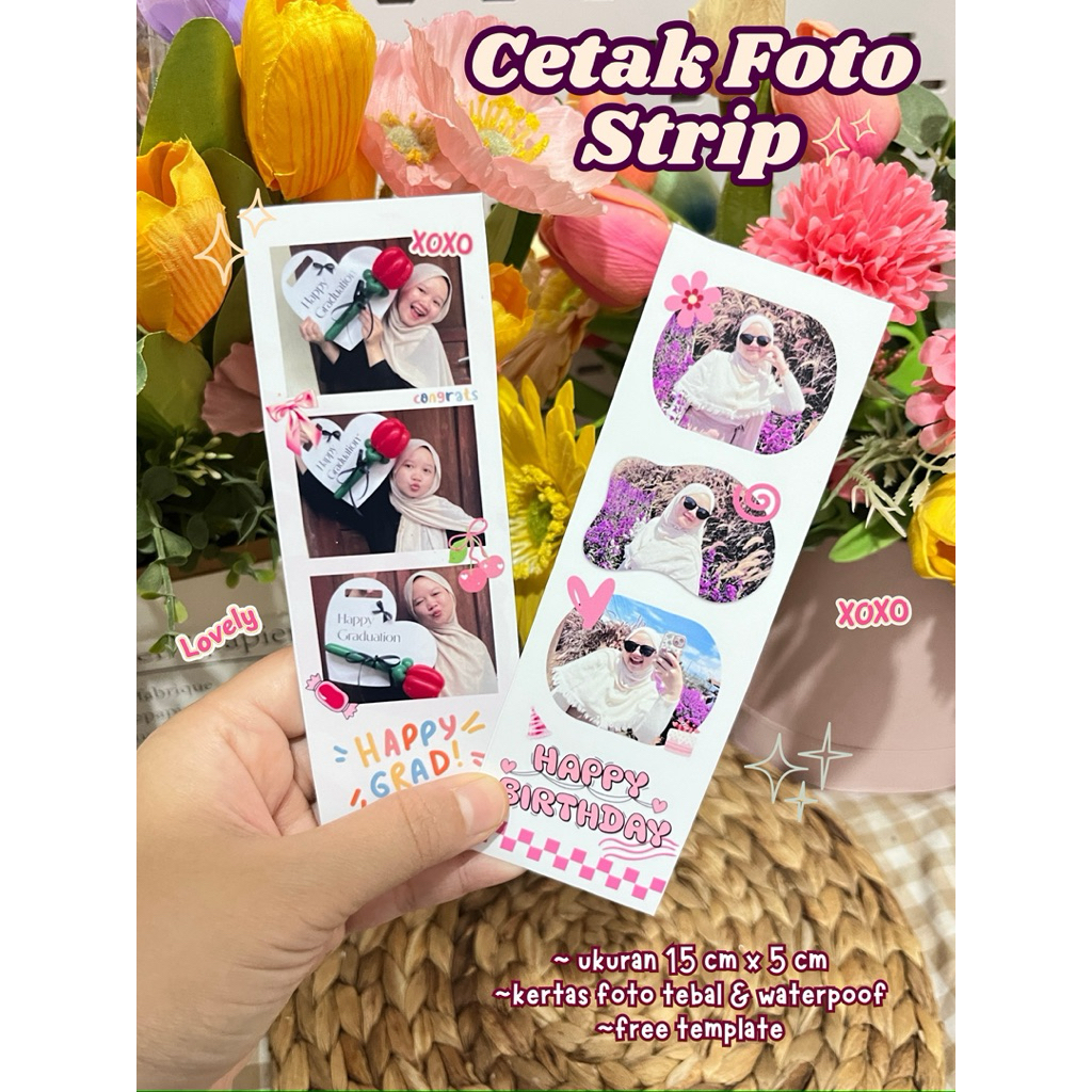 Jual Cetak foto strip photoboth | cetak foto polaroid custom | Shopee ...