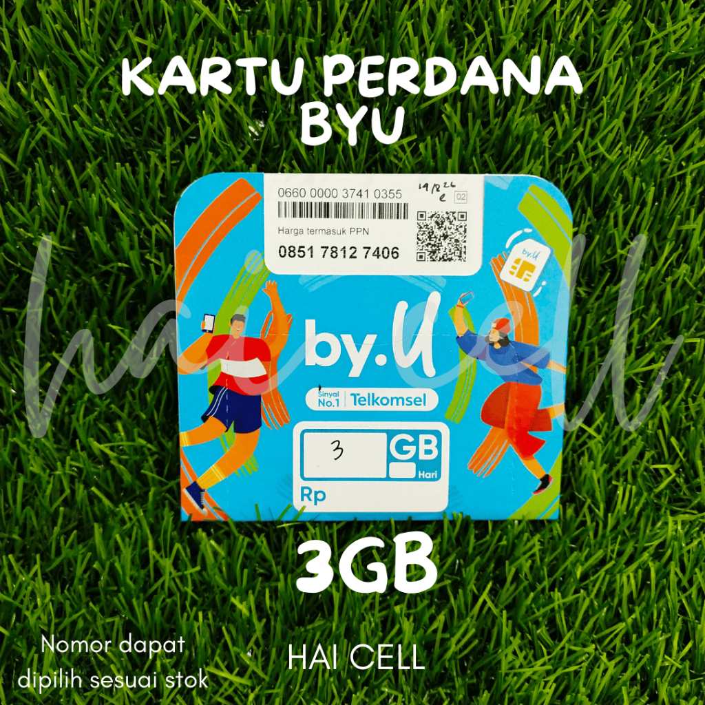 Jual kartu perdana by U 3GB Kuota Paket Data Internet by.u byu Tanpa ...