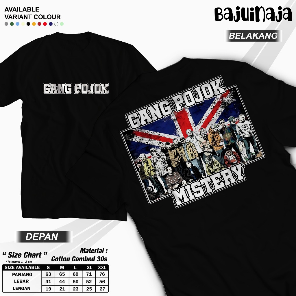 Jual Kaos Tongkrongan Gang Pojok Mistery - Baju Tongkrongan - Kaos ...